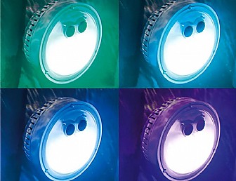 תאורת לד צבעונית הידרואלית לג'קוזי ג'טים INTEX 28504 | ג'קוזי מתנפח ...